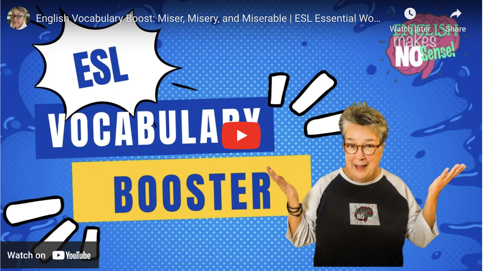 English Vocabulary Boost: Miser, Misery, and Miserable