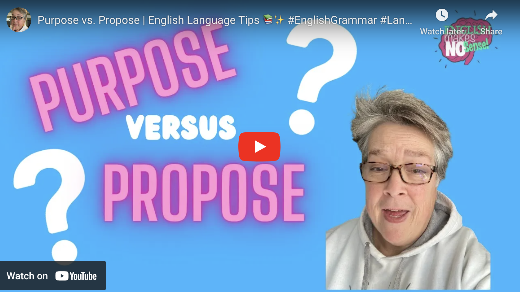 Purpose vs. Propose | English Language Tips