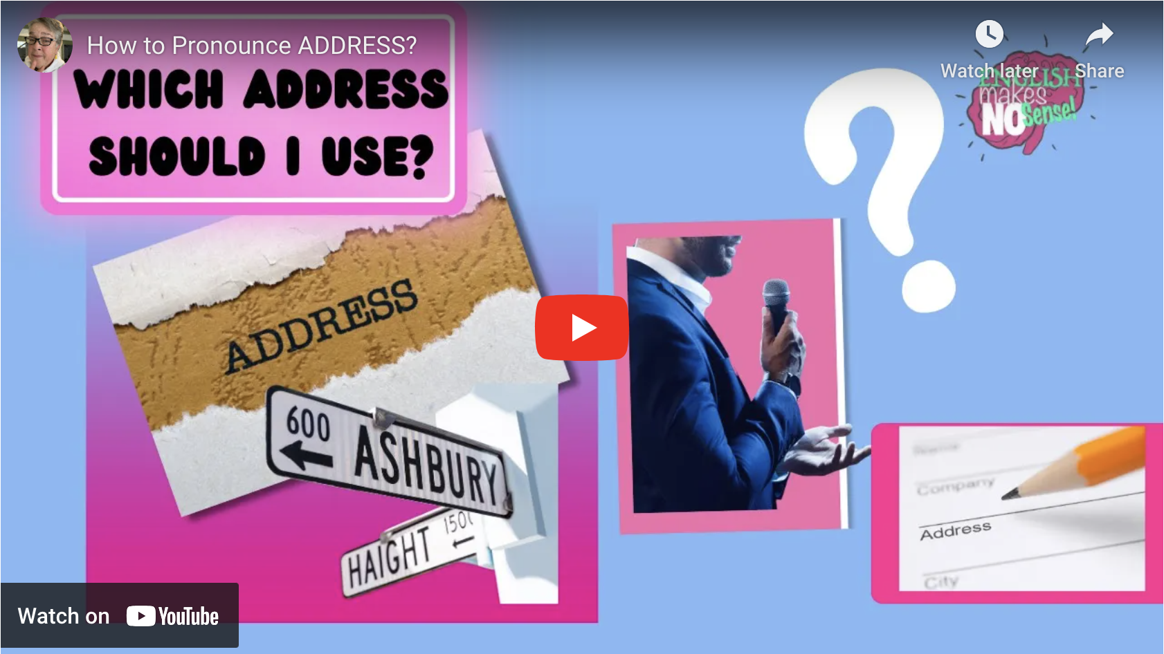How to Pronounce Address?