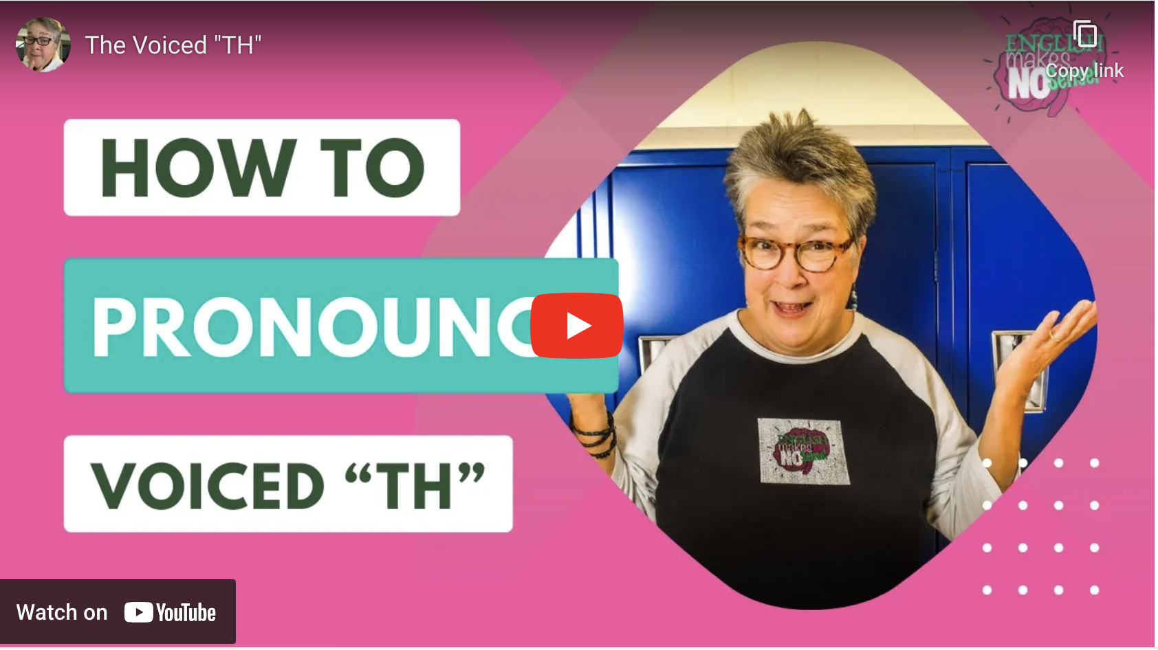 How to Pronounce The Voiced "TH" - An ESL Lesson